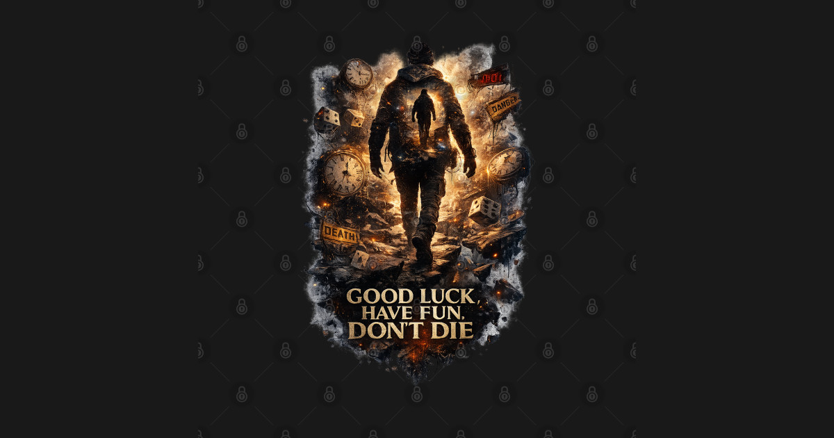 GOOD LUCK HAVE FUN DON'T DIE - Good Luck Have Fun Dont Die - T-Shirt ...