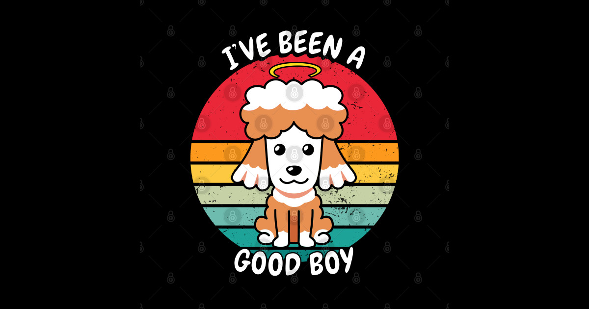 Cute orange dog is a good boy - Ive Been A Good Boy - Sticker | TeePublic