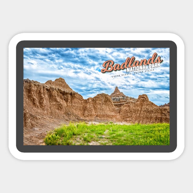 Badlands National Park - Badlands National Park - Sticker | TeePublic