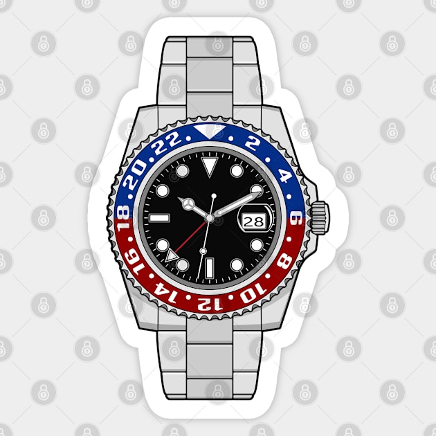 GMT Luxury Watch - Watch Collector - Sticker | TeePublic