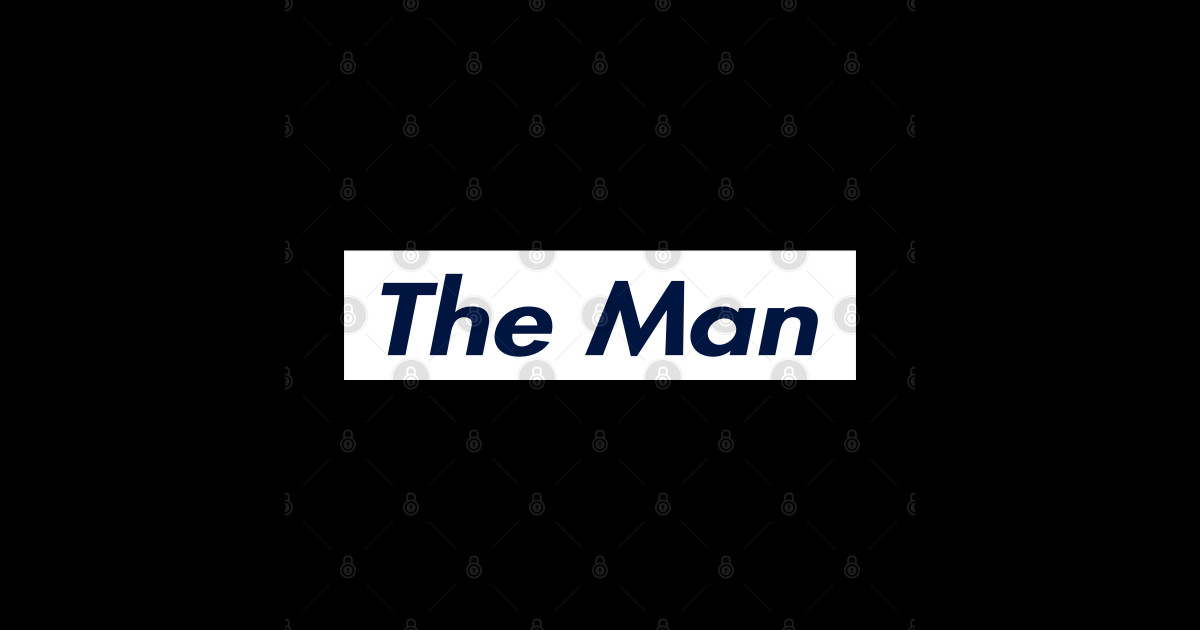 THE MAN TEXT ART SUPER LOGO - Man - Sticker | TeePublic