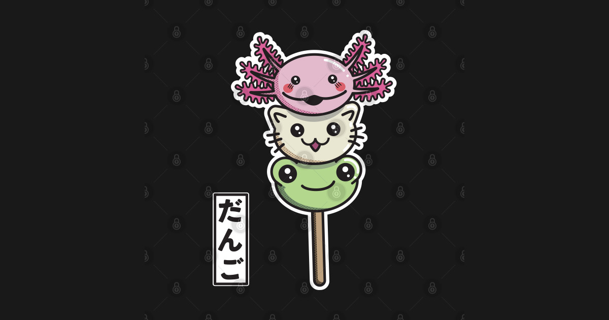 Simple Dango axolotl cat frog - Dango Axalot Cat Frog - T-Shirt | TeePublic