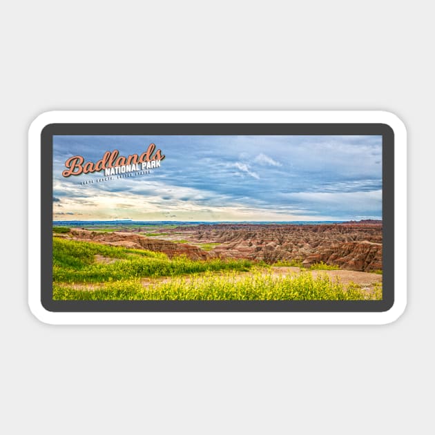Badlands National Park - Badlands National Park - Sticker | TeePublic