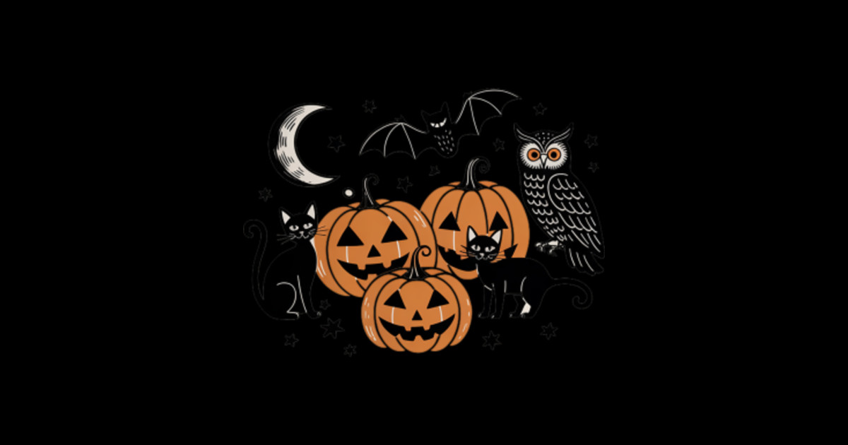 Cute Vintage retro halloween cottage core frog cat - Cute Vintage Retro ...