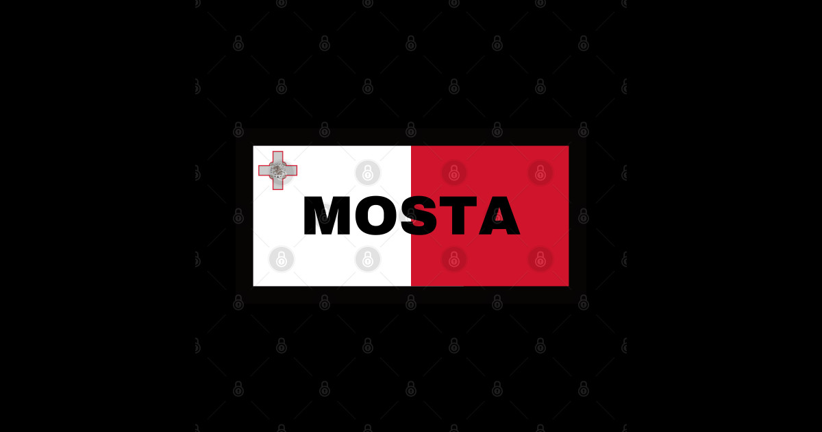 Mosta City in Malta Flag - Malta Flag - Sticker | TeePublic