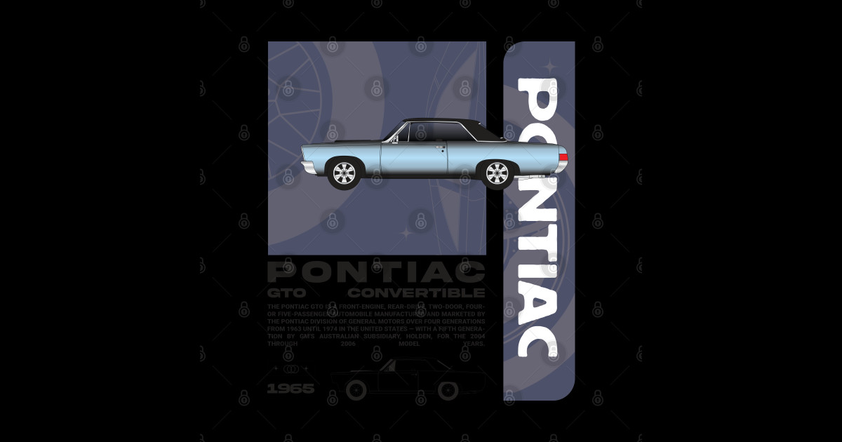 1965 Pontiac GTO - Car - Posters and Art Prints | TeePublic