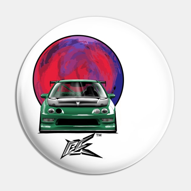 integra type r racecar lowered green - Acura Integra - Pin | TeePublic