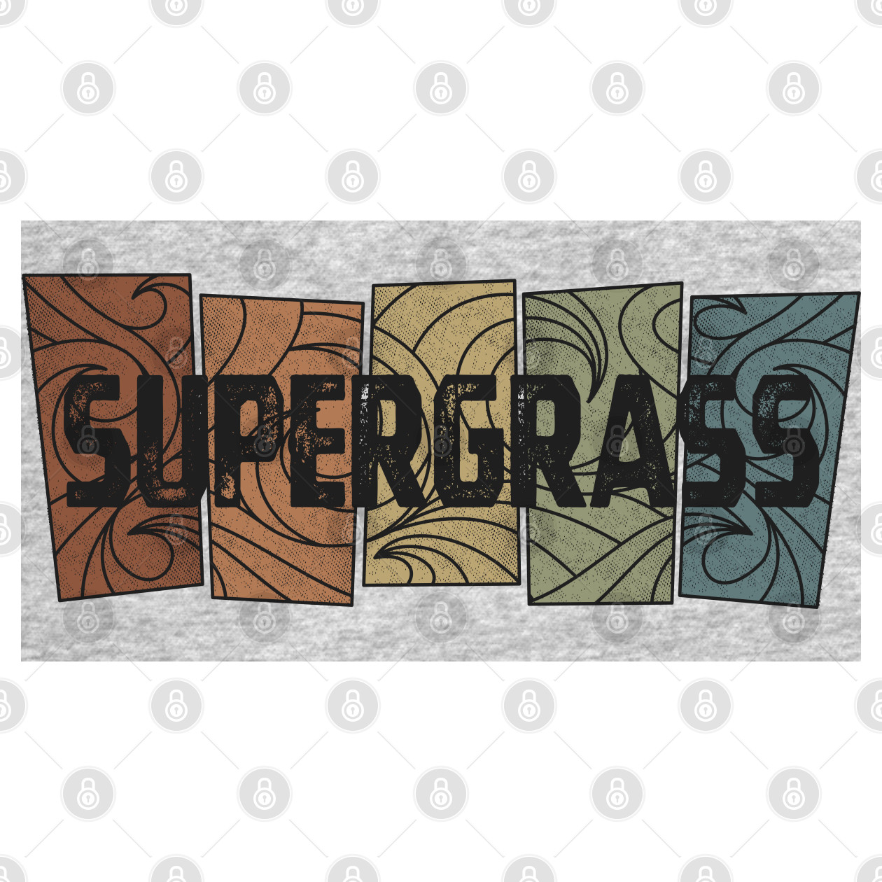 Supergrass - Retro Pattern - Musician - T-Shirt | TeePublic