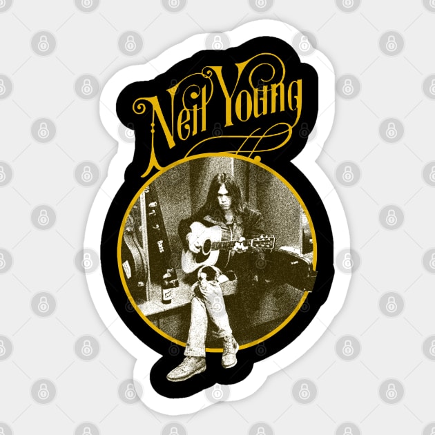 Classic Style Neil Young - Neil Young - Sticker | TeePublic