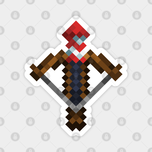 Minecraft Firework in Crossbow - Minecraft - Magnet | TeePublic