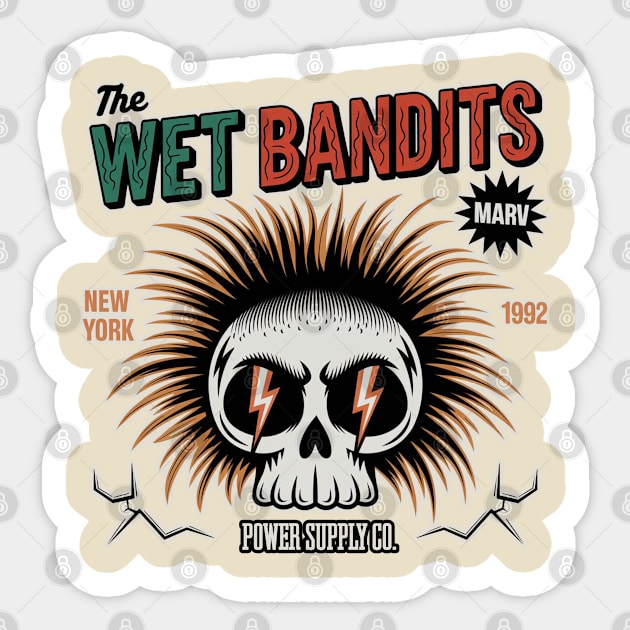 THE WET BANDITS MARV - Wet Bandits - Sticker | TeePublic