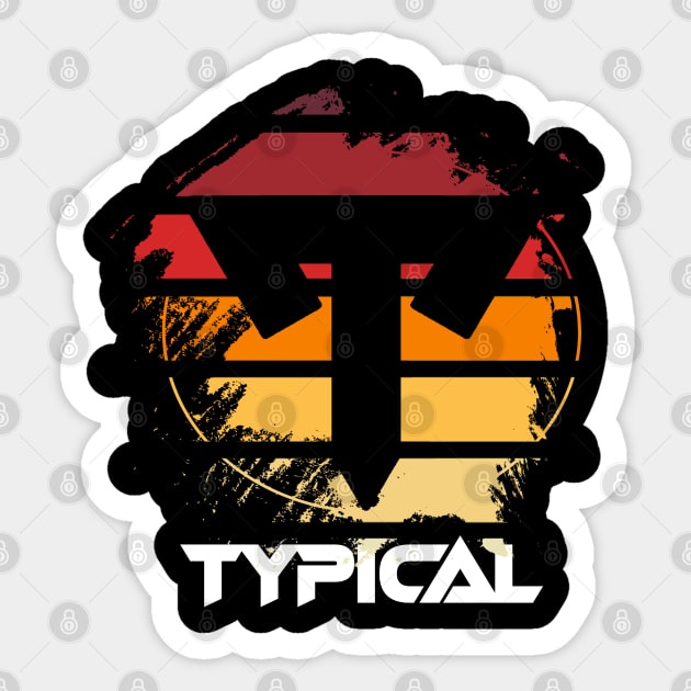 Typical Gamer Vintage - Typical Gamer - Sticker | TeePublic