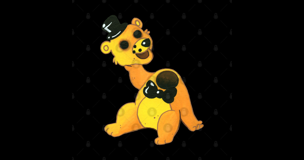 Freddy and Friends: Golden Freddy - Fnaf - Sticker | TeePublic