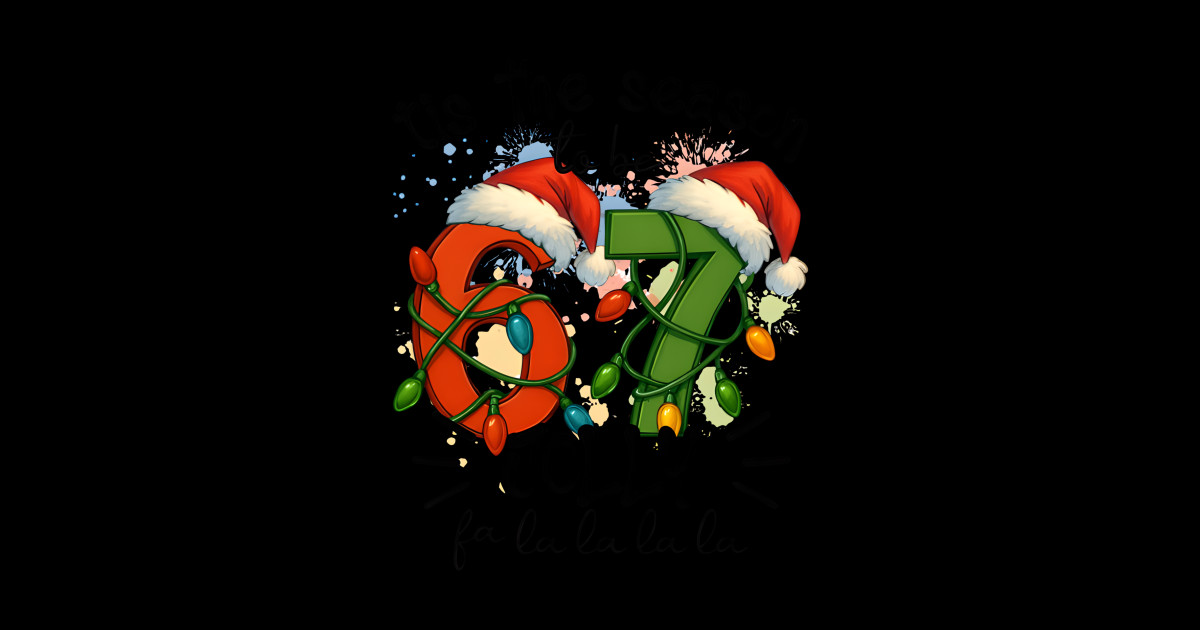 Santa Say Six Seven - Santa Say Six Seven - Sticker | TeePublic
