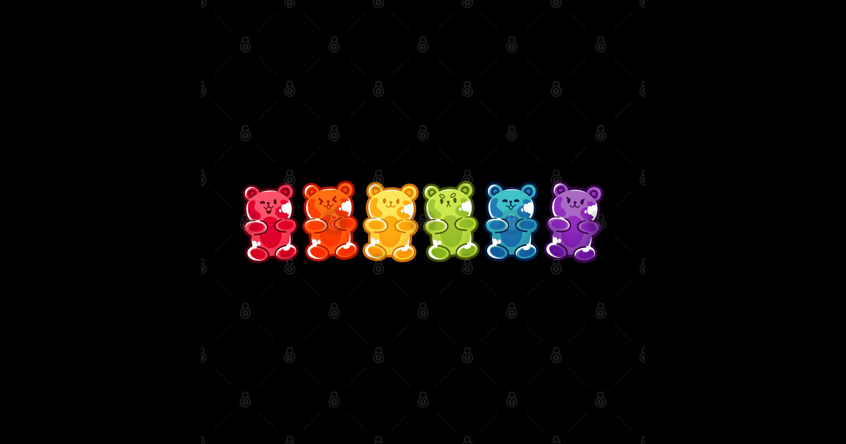 Rainbow Gummy Bears - Gummy Bear - Sticker | TeePublic