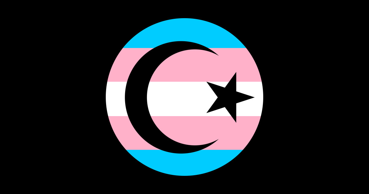 Trans Pride Crescent - Lgbt Faith - Sticker | TeePublic