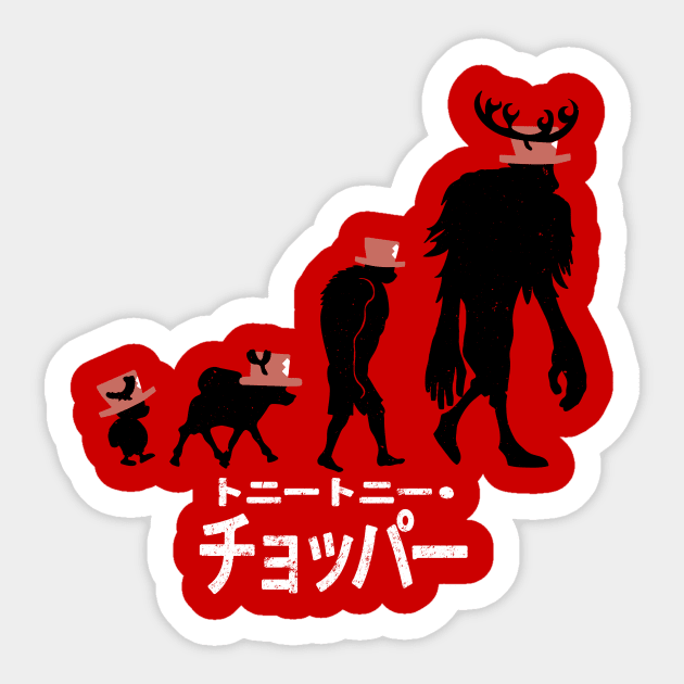 Chopper Evolution V2 - One Piece Anime - Sticker | TeePublic