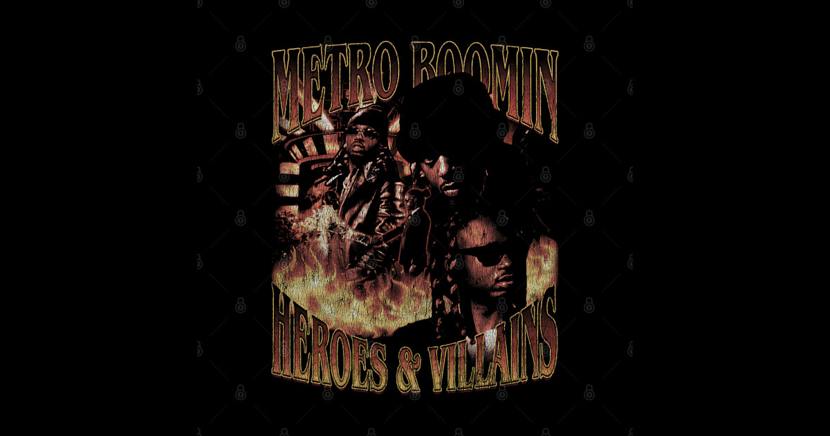 Metro Boomin Heroes & Villains Vintage - Metro Boomin - Sticker | TeePublic