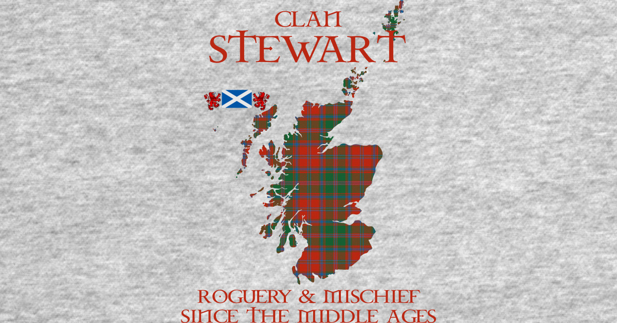 Clan Stewart of Appin tartan Scotland map Saltire flag and lion rampant ...