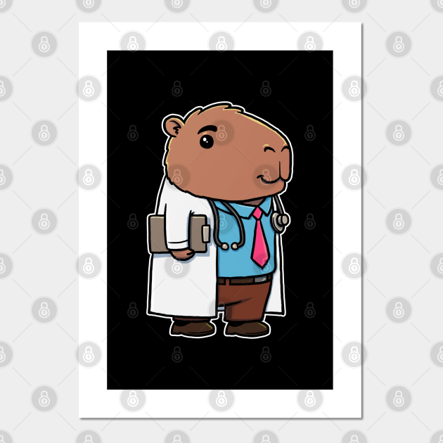 Capybara Doctor Boy - Capybara - Posters and Art Prints | TeePublic