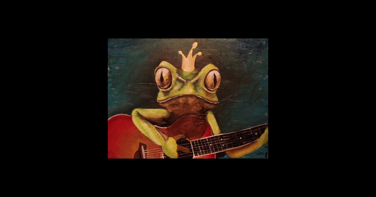 King of Rock n' Roll - Frog - Sticker | TeePublic