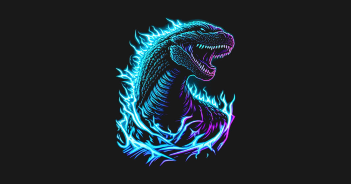 godzilla abstract - Godzilla Abstract - T-Shirt | TeePublic