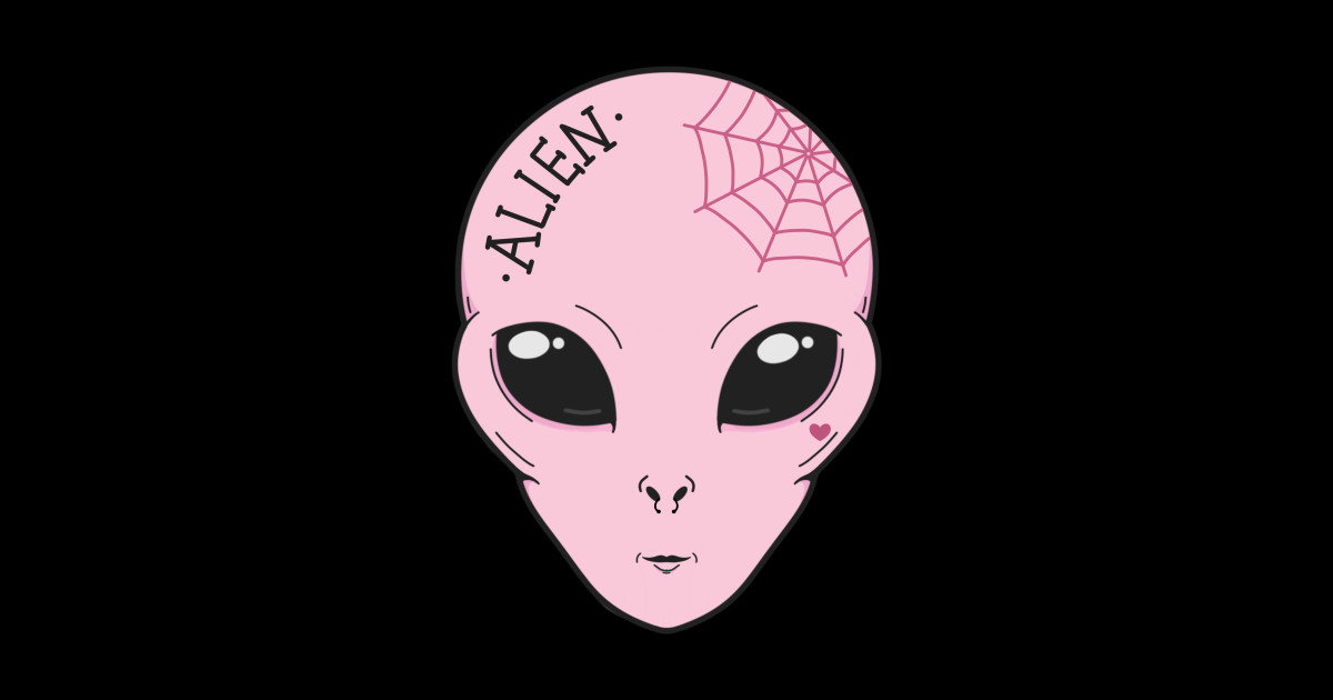 Punk alien - Punk Alien - Sticker | TeePublic