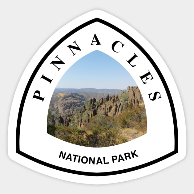 Pinnacles National Park shield - National Park - Sticker | TeePublic