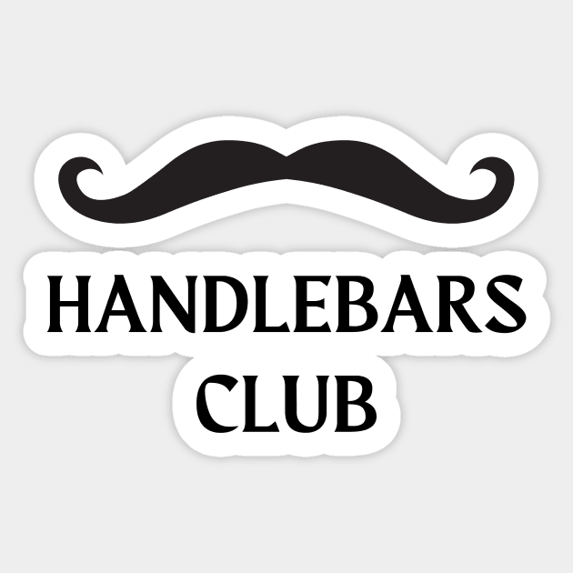 Join the club - Handlebar Moustache - Sticker | TeePublic