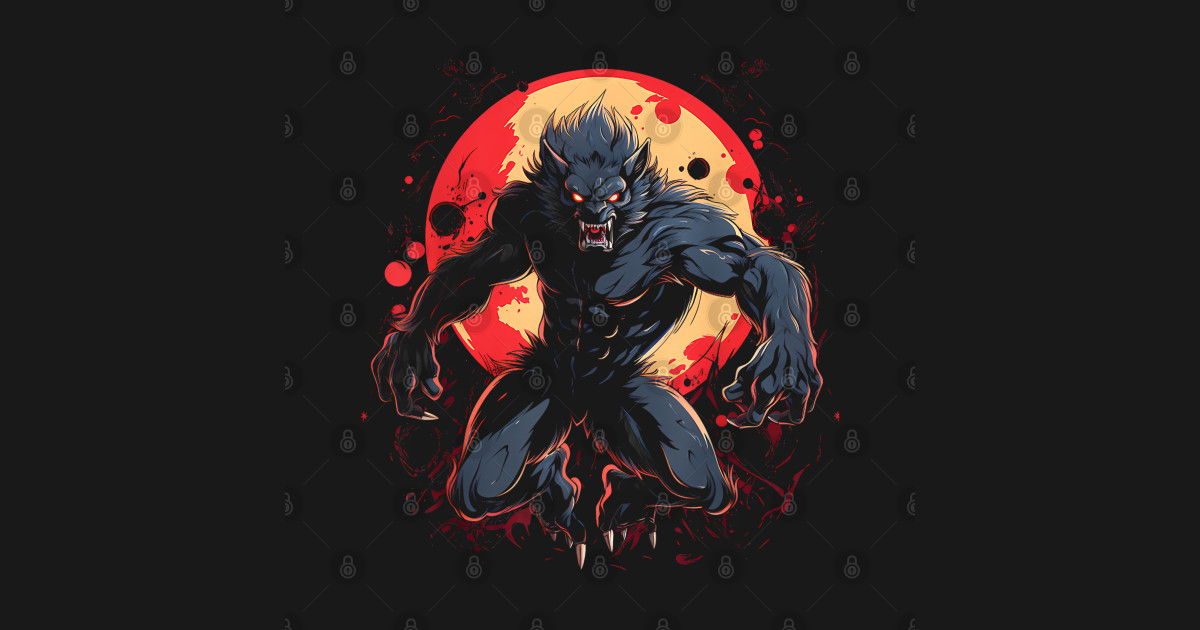 Scary Werewolf Full Moon Halloween Costume Horror Werewolf - Werewolf ...