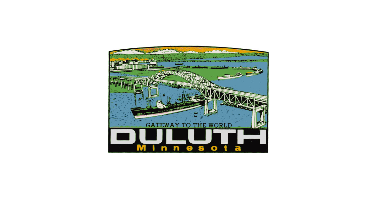 Vintage Style Duluth Decal - Vintage Duluth - T-Shirt | TeePublic