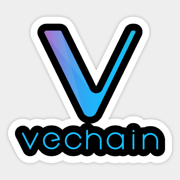 VeChain (VET) Full Logo - Vechain - Sticker | TeePublic