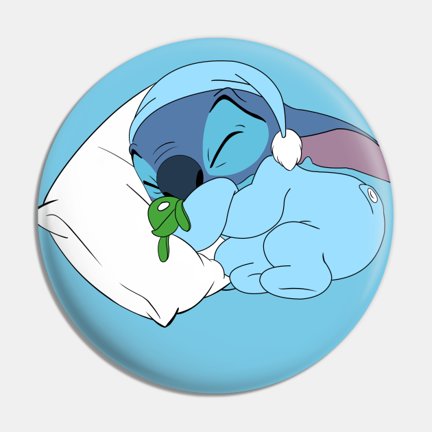 Sleeping Stitch - Lilo And Stitch - Pin | TeePublic