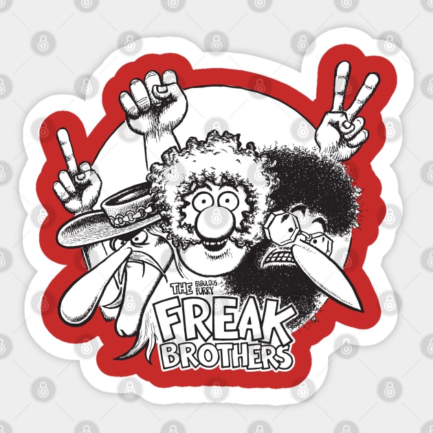 The Freak Brothers - The Freak Brothers - Sticker | TeePublic