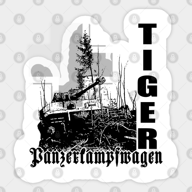 tiger tank Panzerkampfwagen - Tiger Tank Panzerkampfwagen - Sticker ...