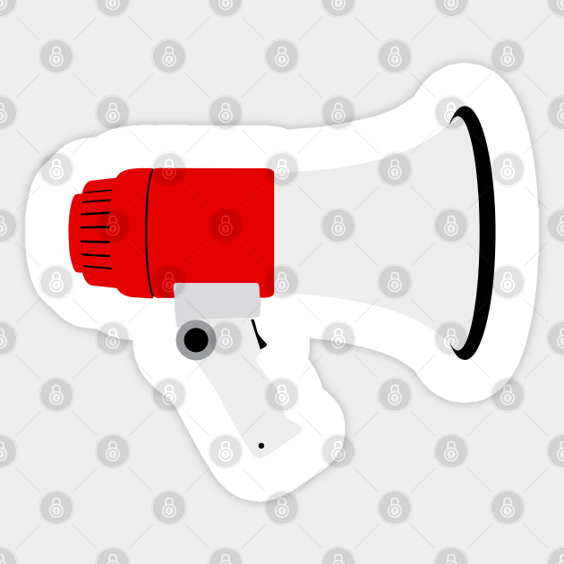 Megaphone - Megaphone - Sticker | TeePublic