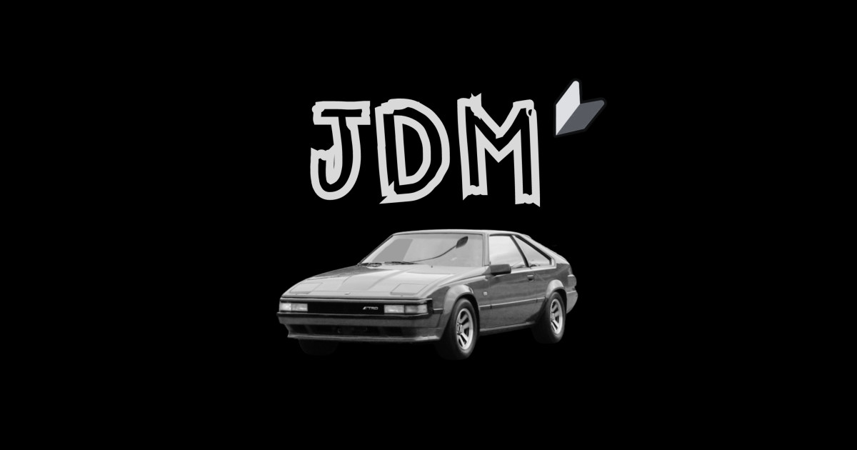 Toyota Celica Supra Black and White JDM Design - Jdm - Sticker | TeePublic