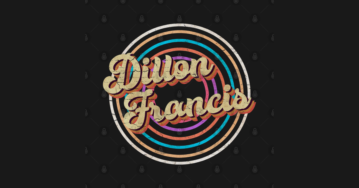 vintage circle line color Dillon Francis - Dillon Francis - T-Shirt ...