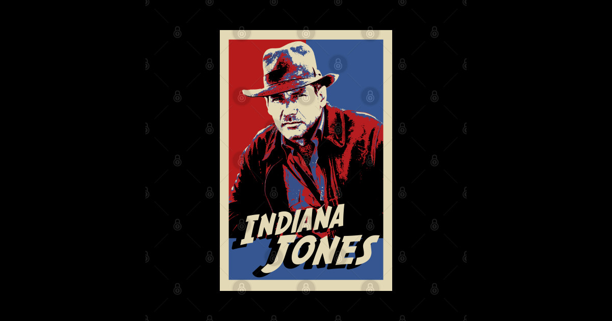 Indiana Jones Pop Art Style - Indiana Jones - Sticker | TeePublic