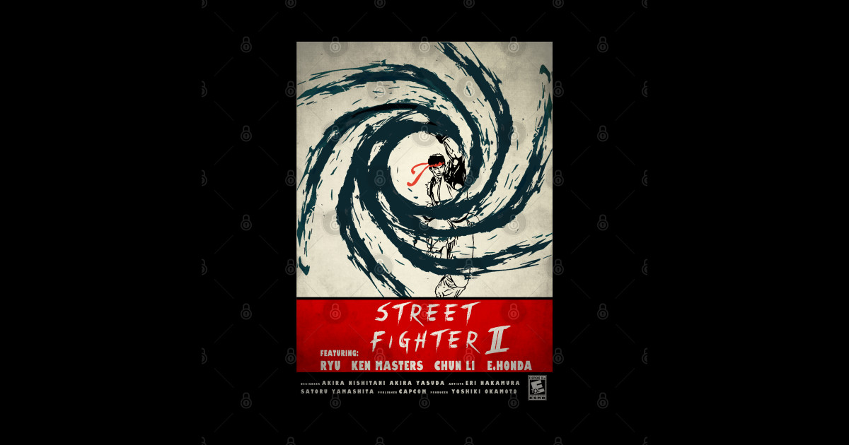 Ryu- Movie Poster Edition - Street Fighter - Sticker | TeePublic