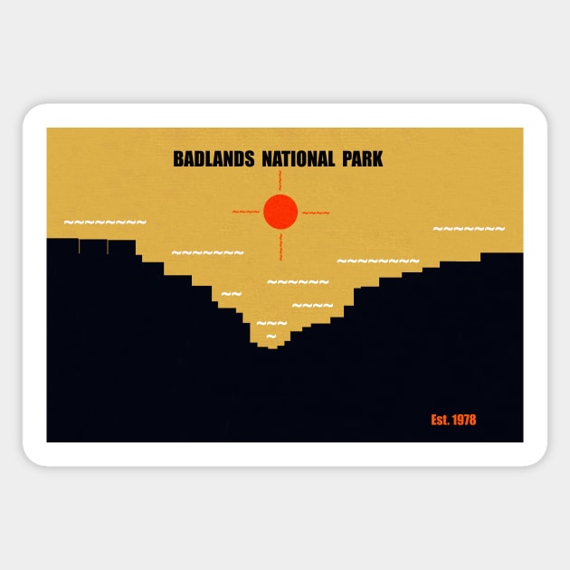 Badlands National Park - Badlands National Park - Sticker | TeePublic