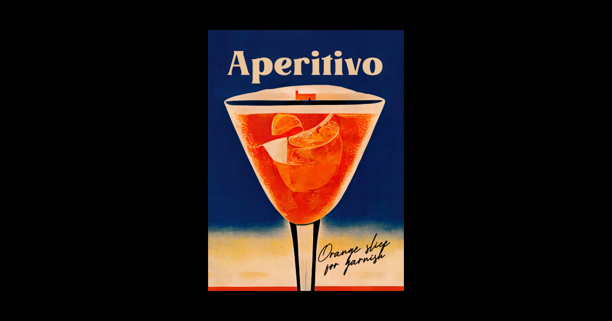 Retro Aperitivo Poster Aperitivo Homebar, Kitchen Bar Prints, Vintage ...