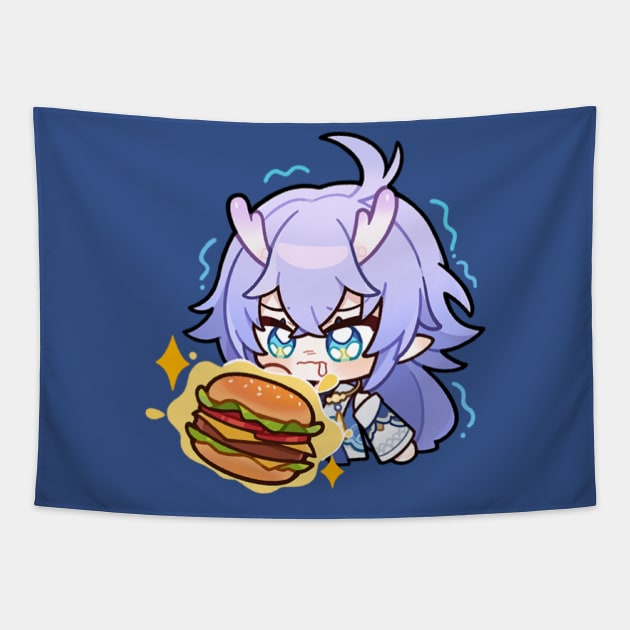 Honkai Star Rail Chibi Bailu - Honkai Star Rail - Tapestry | TeePublic