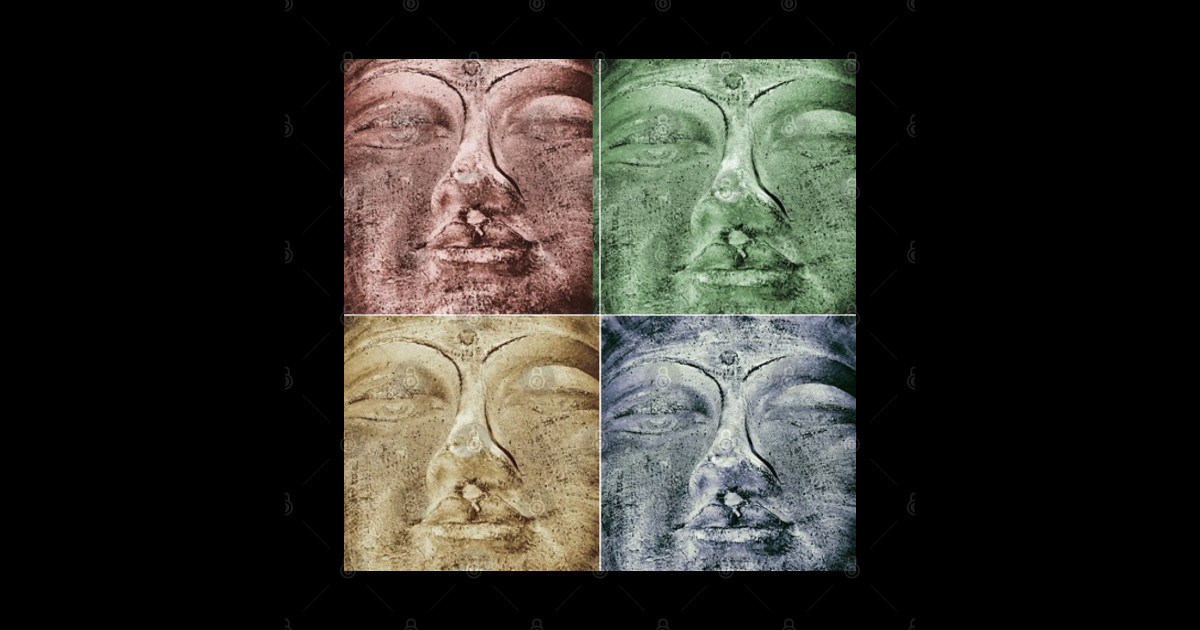 4 Faces Buddha - Buddha Face - Sticker | TeePublic