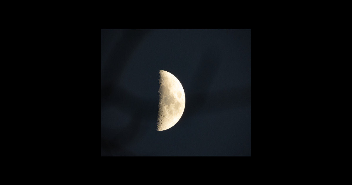 Half Moon - Moon - Sticker | TeePublic