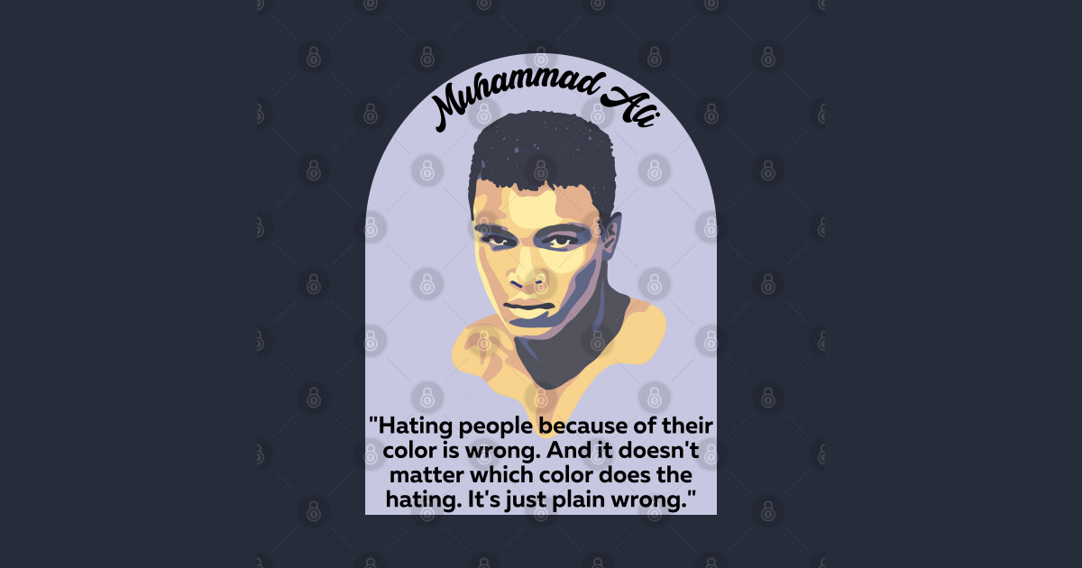 Muhammad Ali Portrait and Quote - Muhammad Ali Quote - Kids Hoodie ...