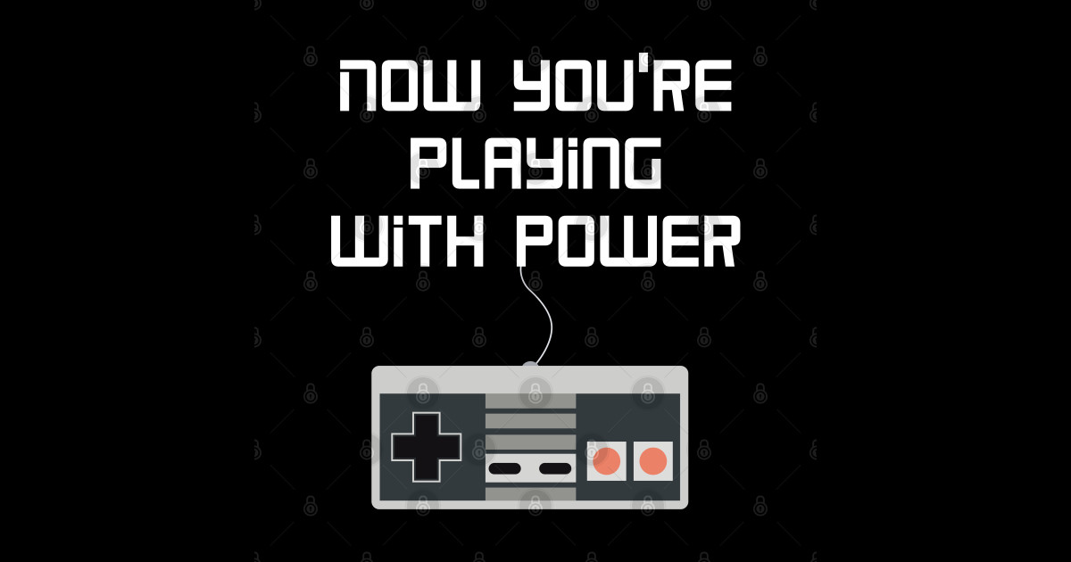 Now you’re playing with POWER!! - Nintendo - Posters and Art Prints ...