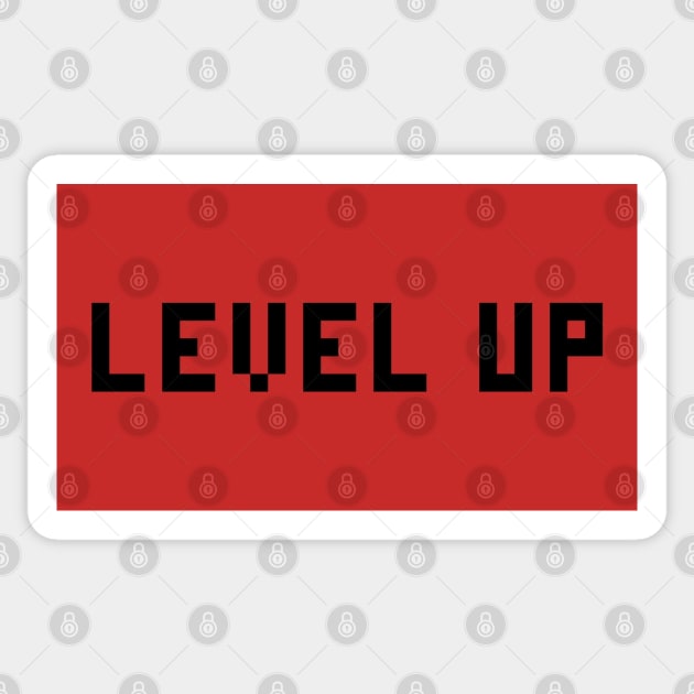 Level Up - Video Game - Sticker | TeePublic