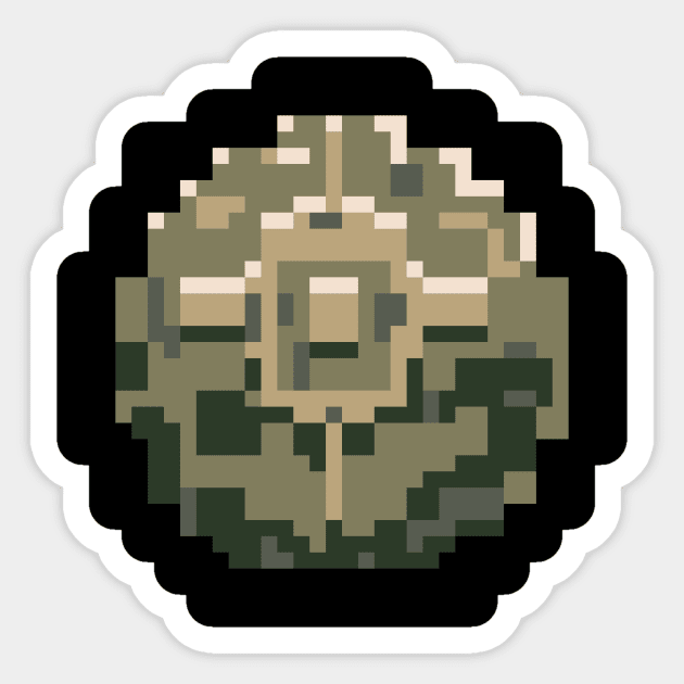 Terraria Iron Shield - Terraria - Sticker | TeePublic