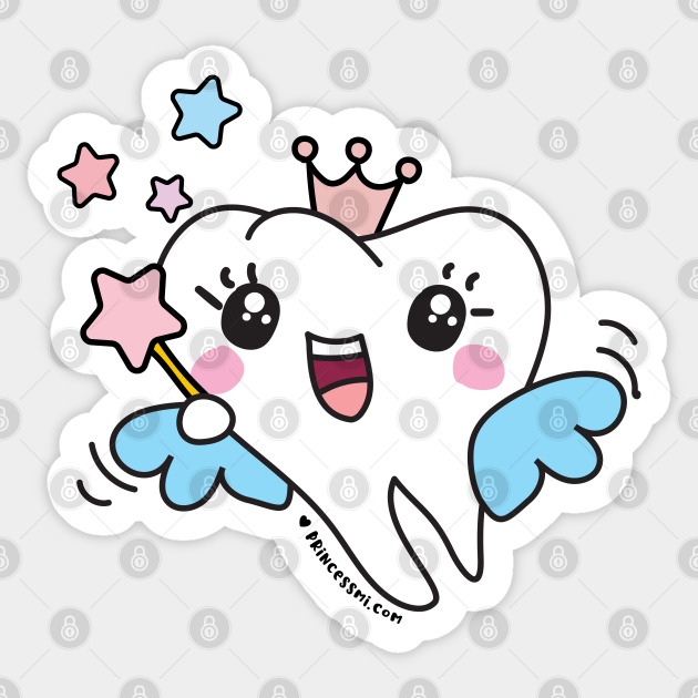 cute tooth fairy cartoon - Tooth Fairy - Sticker | TeePublic